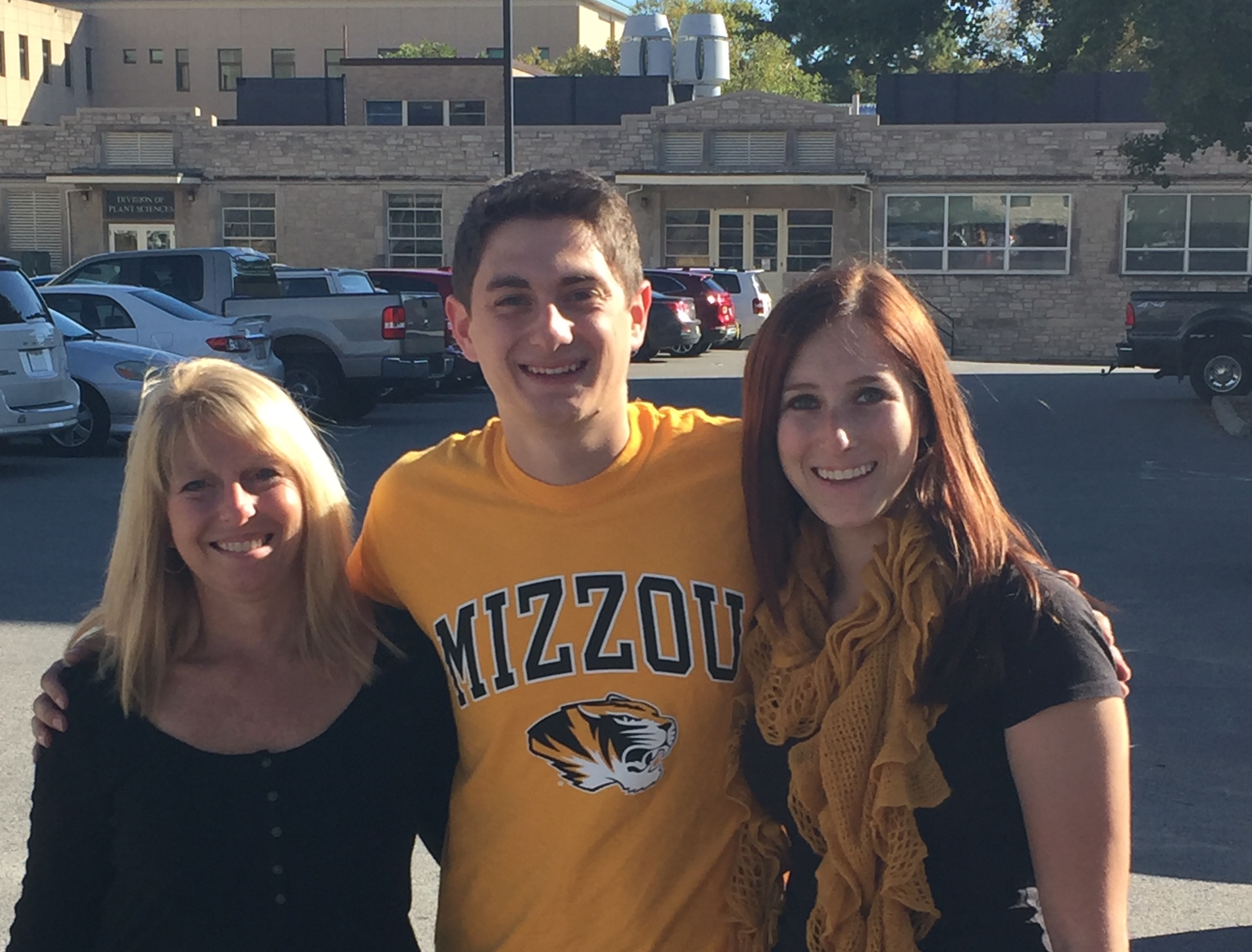 Lindsey Clark with her Mom and Brother at Mizzou Homecoming | Literacy KC